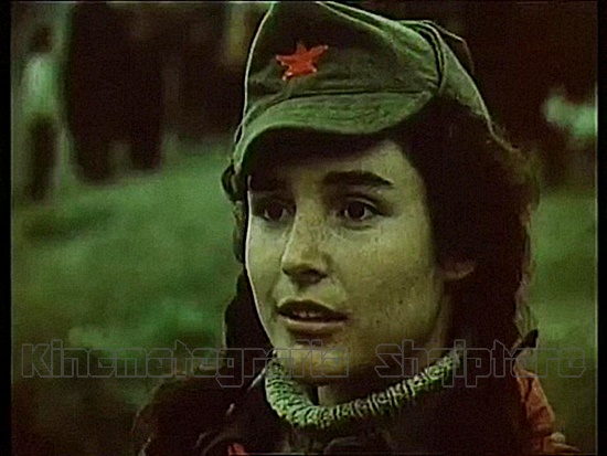 Photo from the role of the actress Merita Çela in the movie "Partizani ...